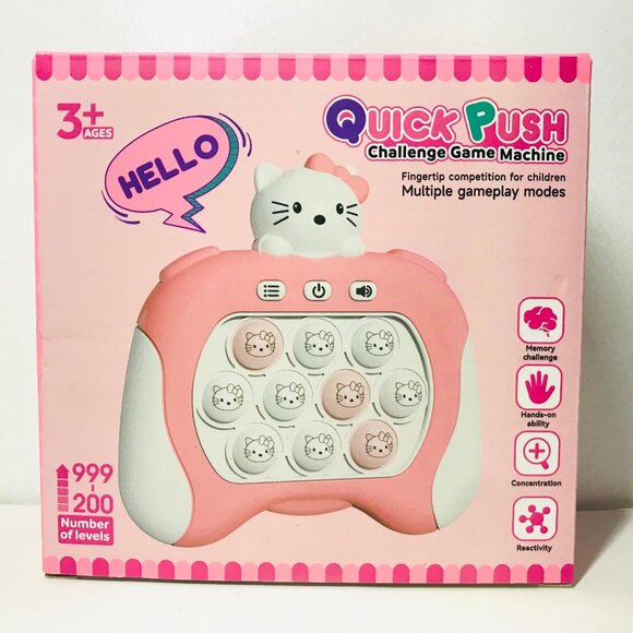 Toys | Quick Push Kids Handheld Pop Toy Challenge Game Pink Kitty ...